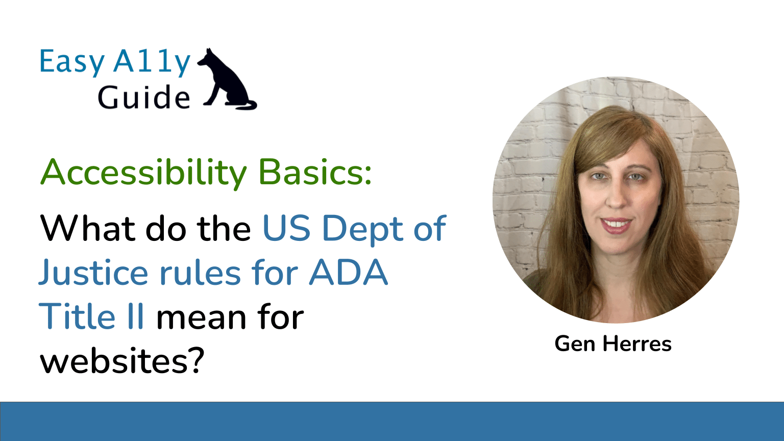 What do the latest ADA Title II rules mean for websites?